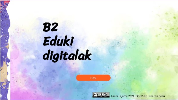 B2. Eduki digitalak | Genially
