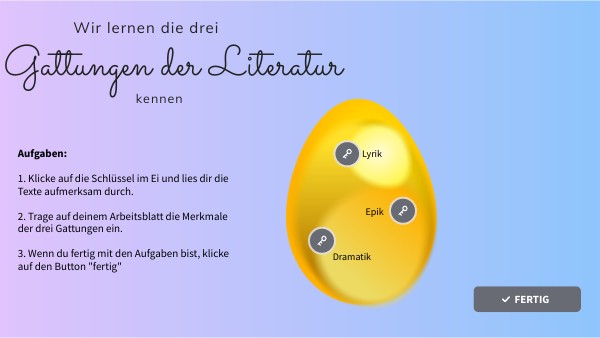 Das Ur-Ei der Literatur | Genially