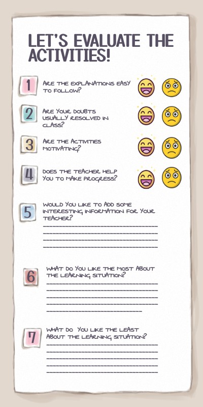 TEACHER'S ACTIVITIES EVALUATION