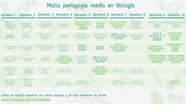 Mallas interactivas PEM (Malla nueva) | Genially