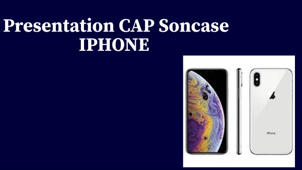 Présentation CAP Soncase