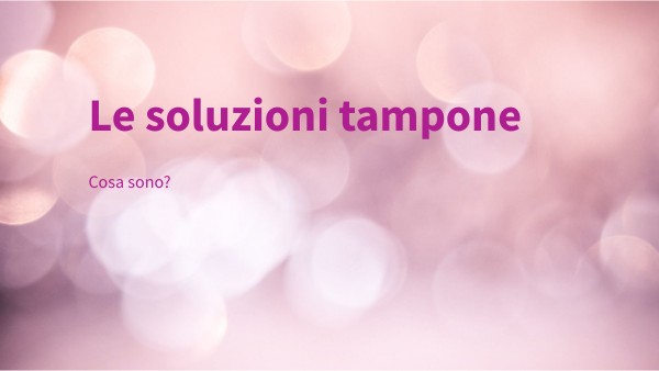Innocenti - Le soluzioni tampone | Genially