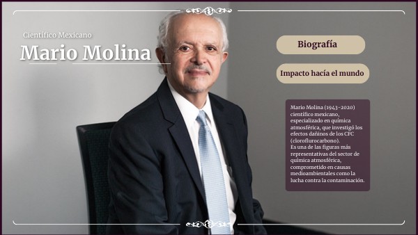 Biografía Dr. Mario Molina | Genially