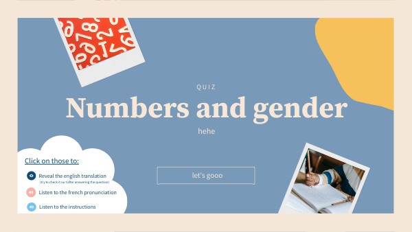 Numbers and gender