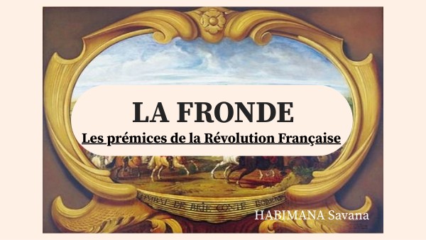 La Fronde.