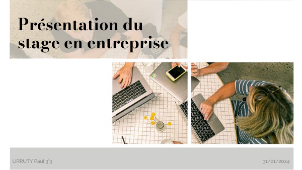 Oral de stage | Genially