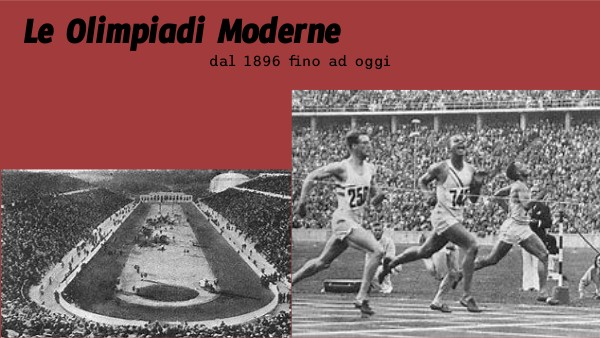 Olimpiadi Moderne | Genially