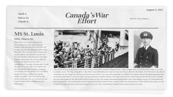 Canada's Heritage WWII | Genially