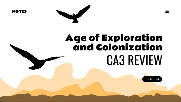 Colonization and Exploration Review