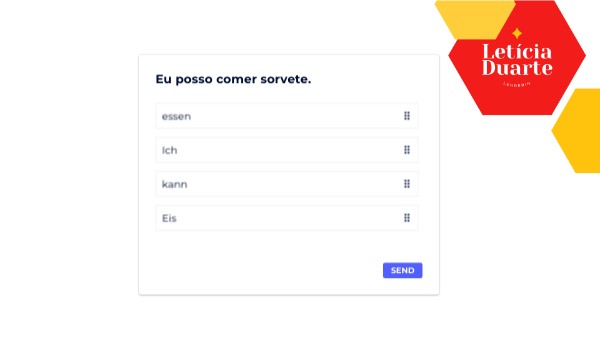 FORMANDO FRASES - Lehrerin Letícia Duarte | Genially