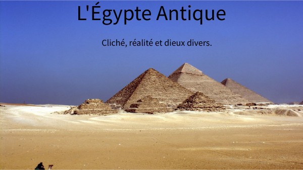 Exposé Egypte | Genially