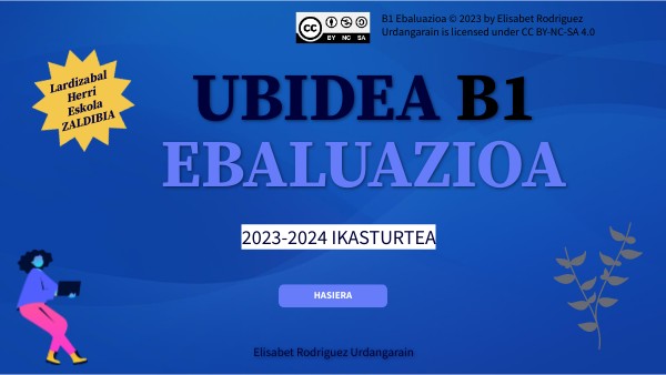 Portfolioa eli B1 | Genially