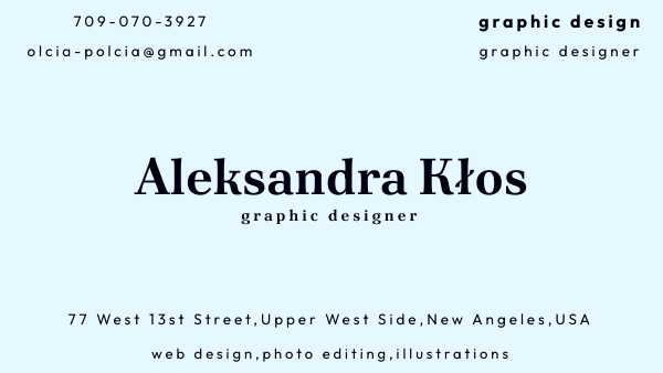 Personal card