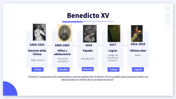 Benedicto XV | Genially