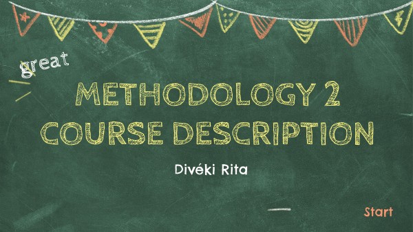 methodology 2 - course description | Genially