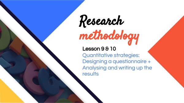 Research methodology #9 #10 | Genially