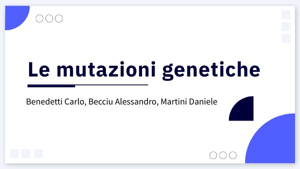 Le Mutazioni | Genially