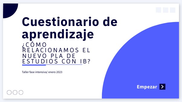 Nuevo Plan de estudio vs IB | Genially