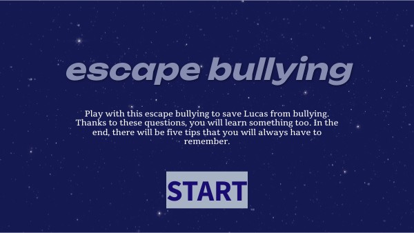 escape bullying | Genially