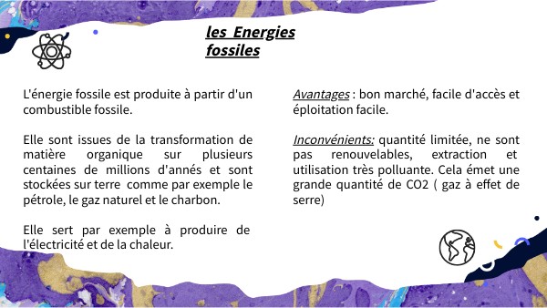 Les Energie renouvelable et non renouvelable | Genially