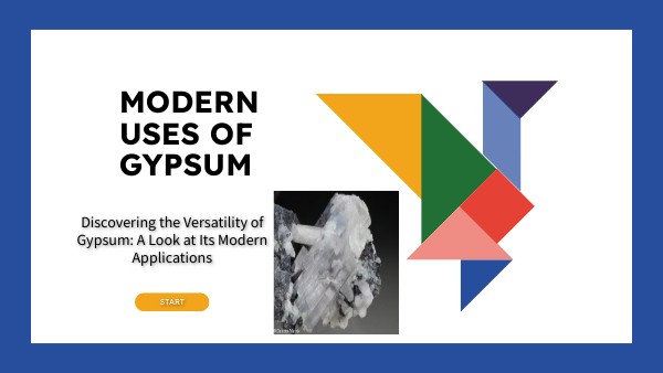 MODERN USES OF GYPSUM | Genially