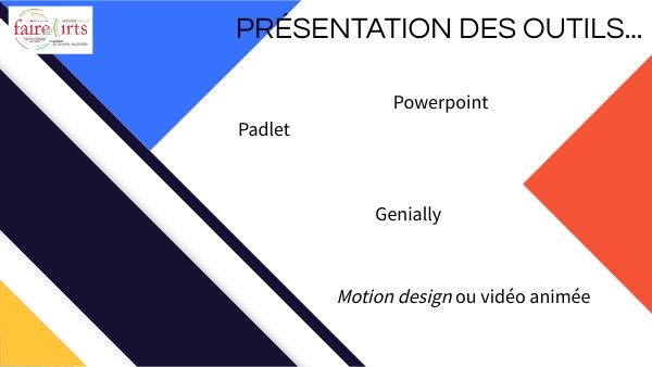 Présentation des outils Padlet PPT Geanially et scénarisation MD | Genially