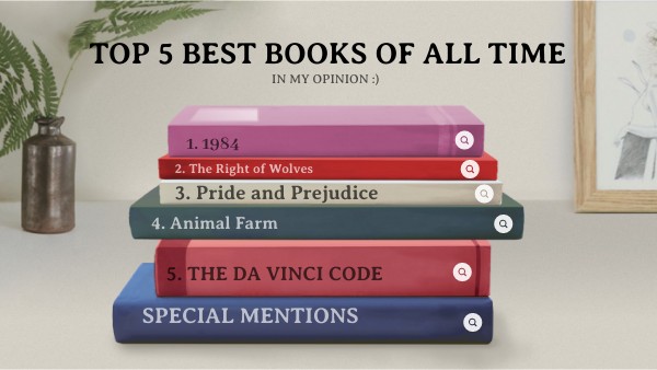 TOP 5 BEST BOOKS OF ALL TIME