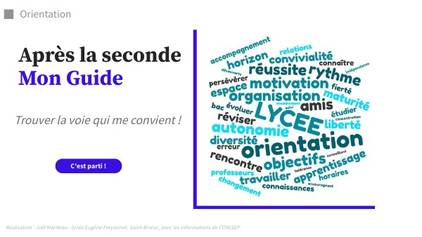 Après la seconde | Genially