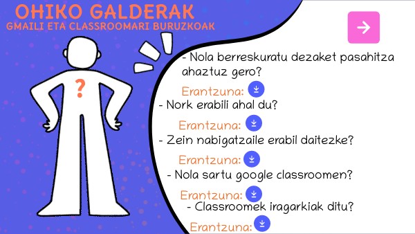 OHIKO GALDERAK. B1 | Genially