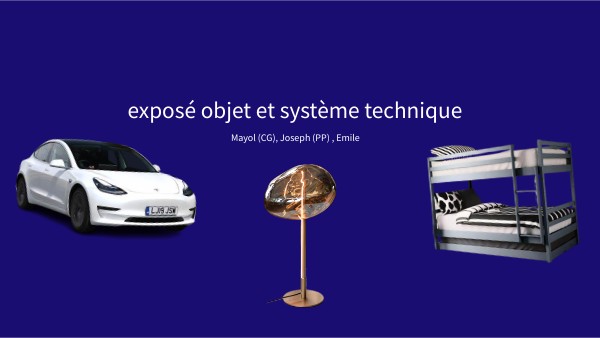 exposé systeme technique | Genially