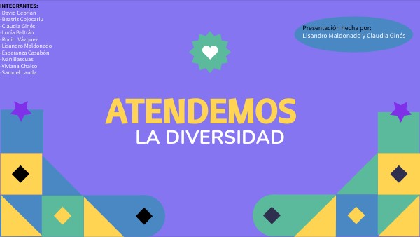 ATENDEMOS LA DIVERSIDAD | Genially