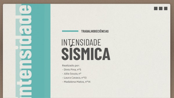 Intensidade sísmica