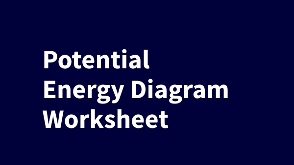 Potential Energy Diagram Worksheet