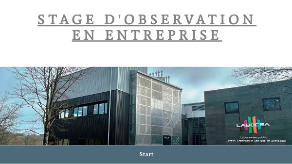 Rapport de stage 3e Labocea