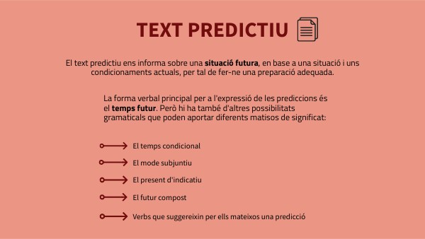 TEXT PREDICTIU I INSTRUCTIU