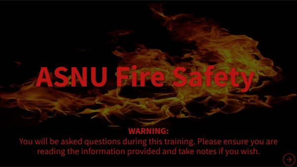ASNU Fire Safety Training | Genially