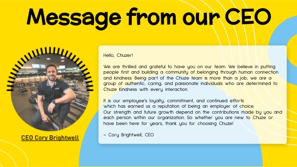 2. Message from our CEO