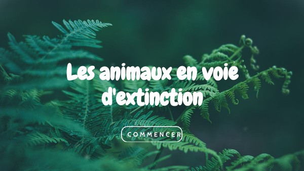 animaux en danger | Genially