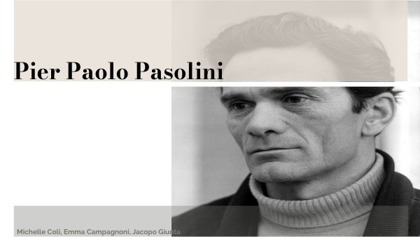 Pasolini | Genially