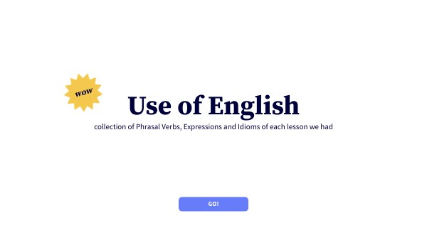 USE OF ENGLISH