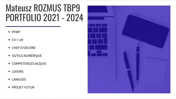 Presentation Portfolio Mateusz ROZMUS | Genially