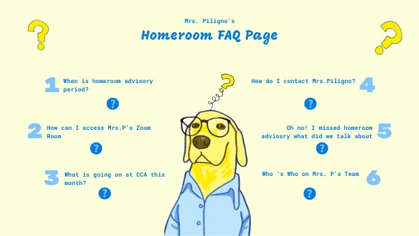 Sharable Homeroom Resources