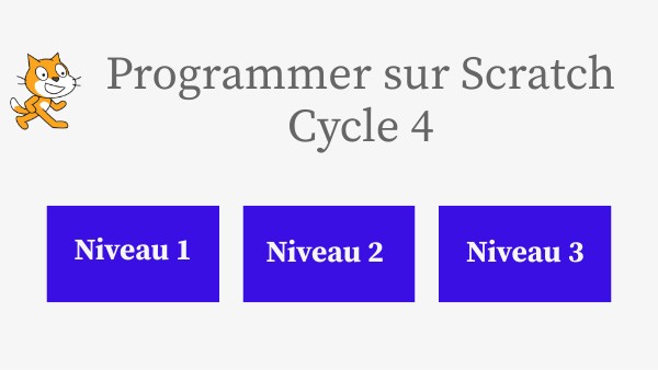 Programmer sur Scratch Cycle 4