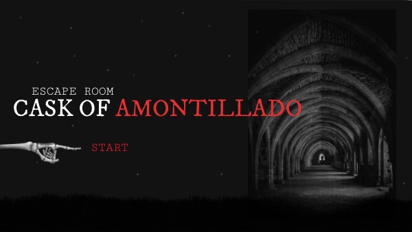 Cask of Amontillado ESCAPE ROOM | Genially