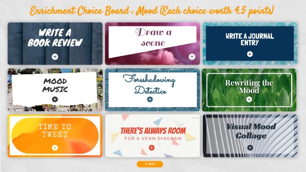 CHOICE BOARD: Mood