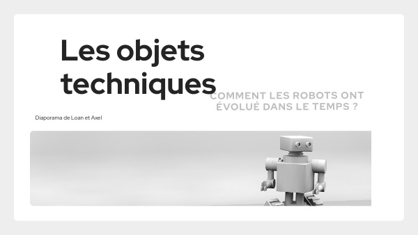 Diaporama Robot. | Genially