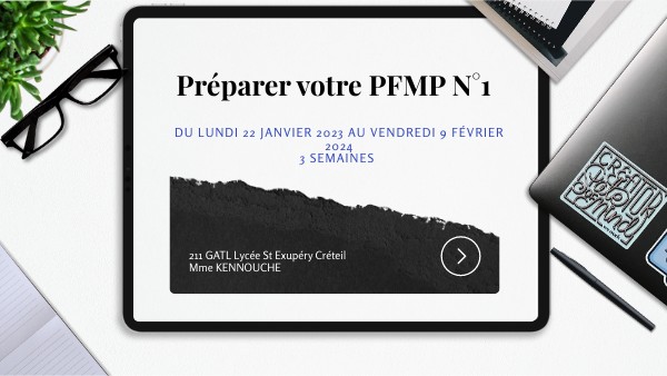 PREPARER PFMP | Genially