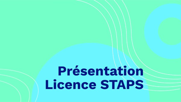 Présentation Licence Staps