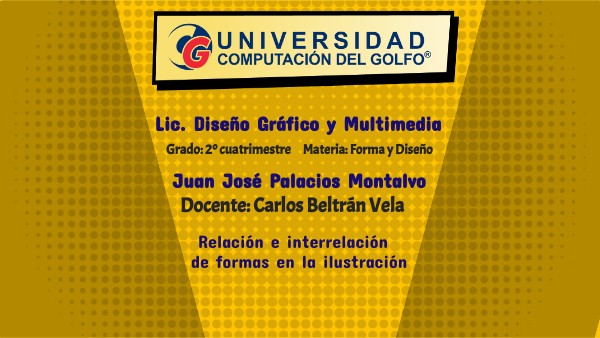 Presentación figura simple con fondo complejo