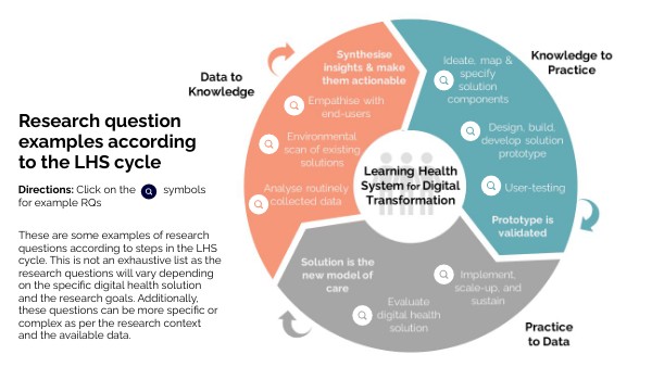 Research Questions according to the LHS Cycle